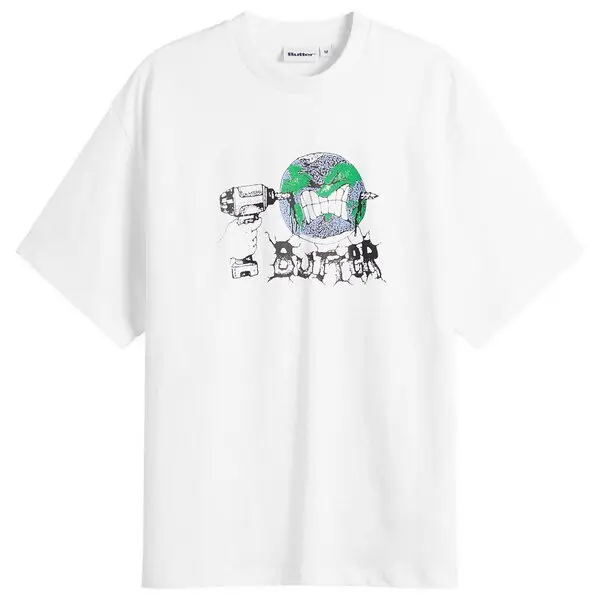 BUTTER GOODS Drill T-shirt - White