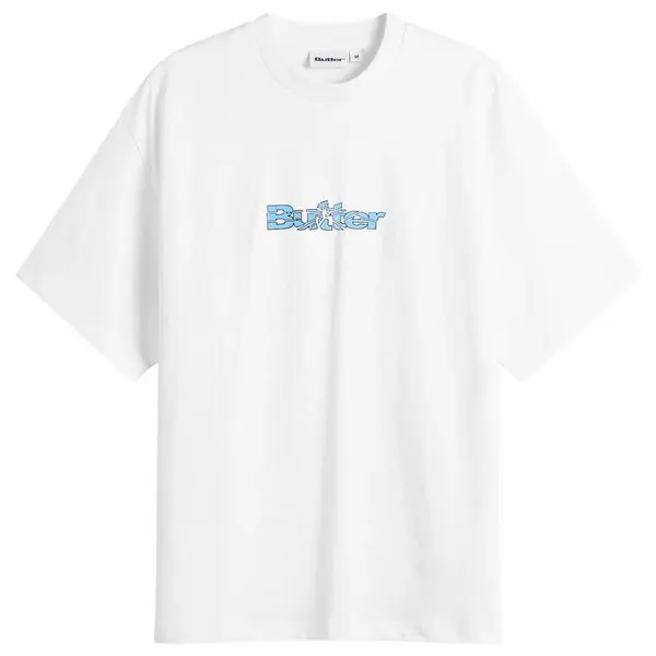 BUTTER GOODS Smashed Logo T-shirt - White