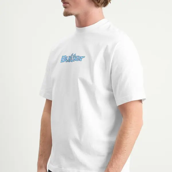 BUTTER GOODS Smashed Logo T-shirt - White