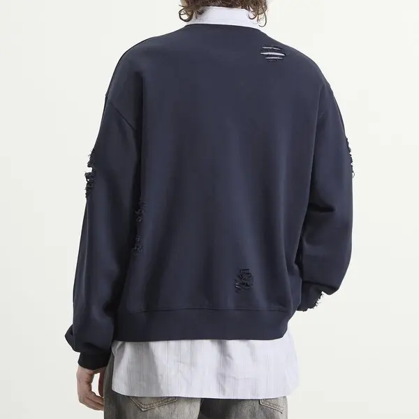 Acne Studios Button Sweatshirt - Dark Navy