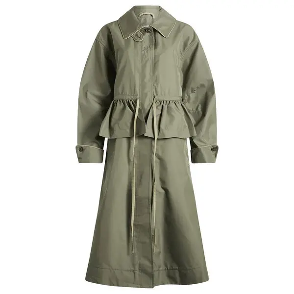 DAMSON MADDER Myrtle Trench Coat - Sage
