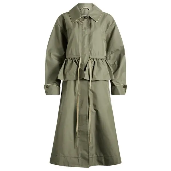 DAMSON MADDER Myrtle Trench Coat - Sage