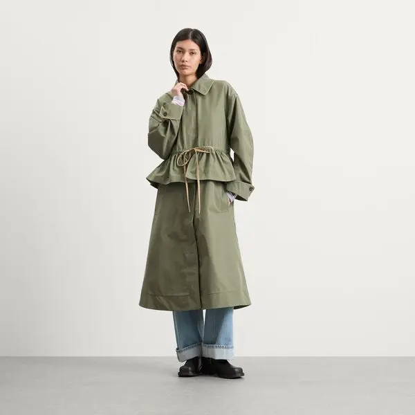 DAMSON MADDER Myrtle Trench Coat - Sage