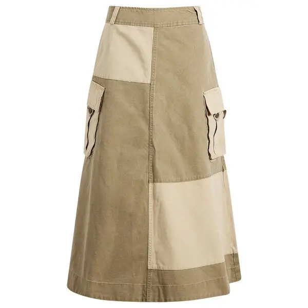 DAMSON MADDER Marcelle Barn Midi Skirt - Olive
