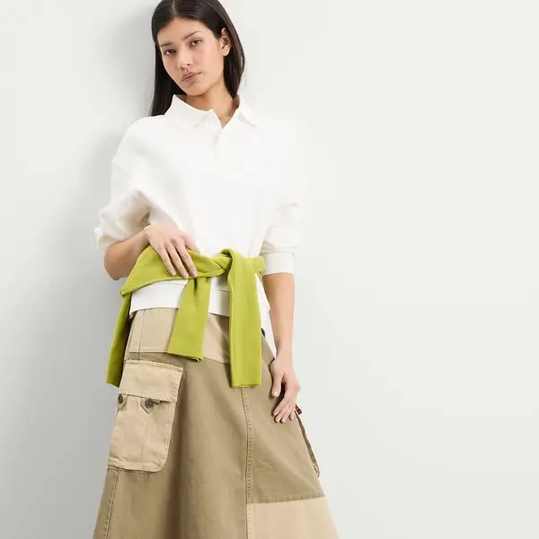 DAMSON MADDER Marcelle Barn Midi Skirt - Olive