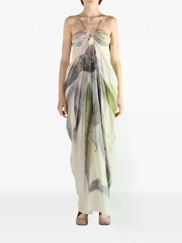 YANGKEHAN Sleeveless Maxi Dress With Rear-zip