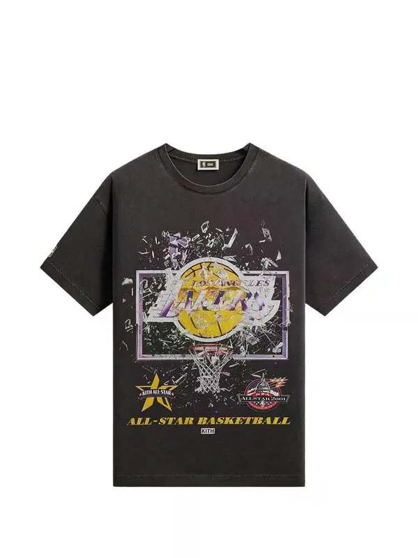 Kith X Nba Los Angeles Lakers Shattered Backboard T-shirt - Black