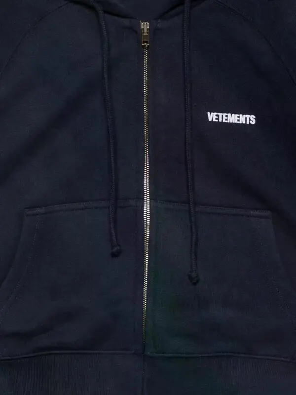 Vetements Logo Embroidered Hoodie