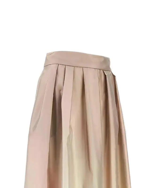 Max Mara Pleated Midi Skirt - Neutrals