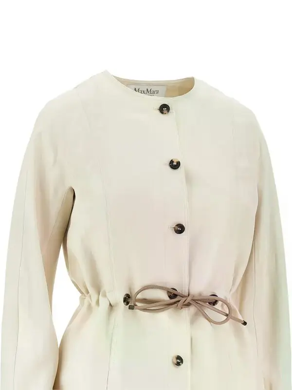 Max Mara Button Drawstring Jacket