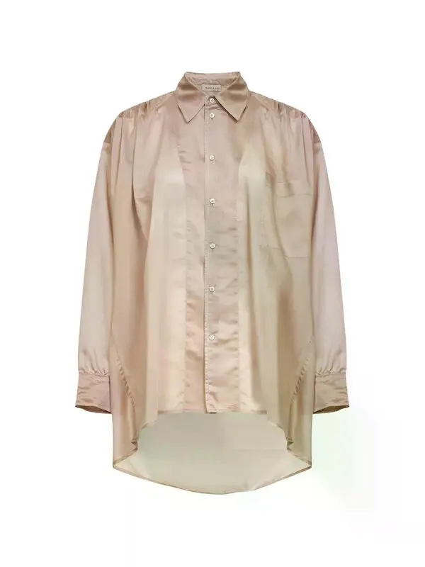 BLANCA VITA Buttoned Chest-pocket Shirt