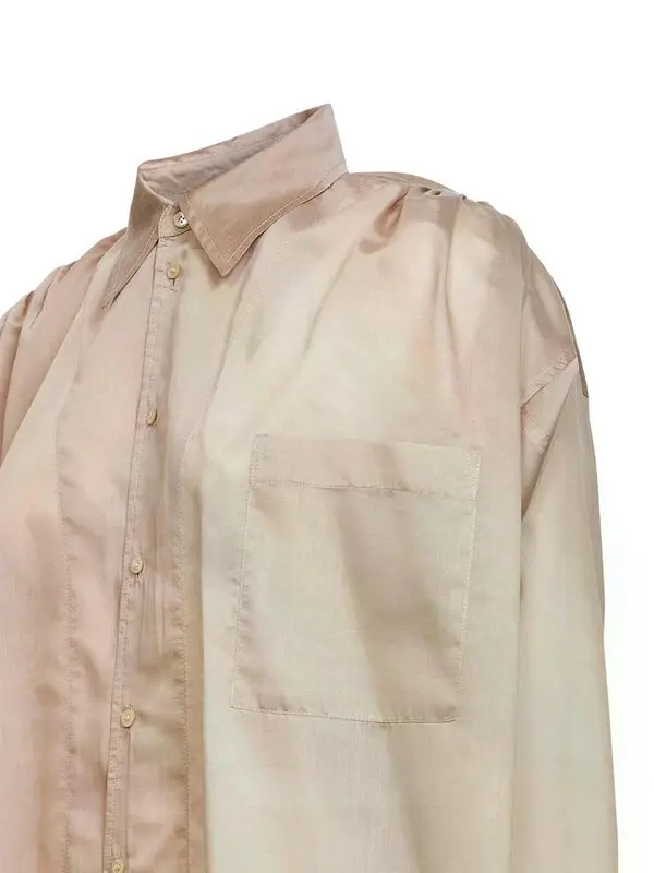 BLANCA VITA Buttoned Chest-pocket Shirt