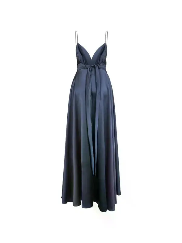 BLANCA VITA Draped V-neck Dress