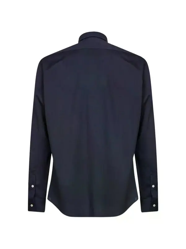 D4.0 Buttoned-cuffs Shirt - Blue