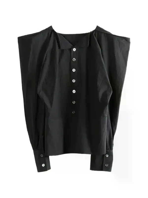 Comme Des Garçons Flower-embroidered Collar Shirt