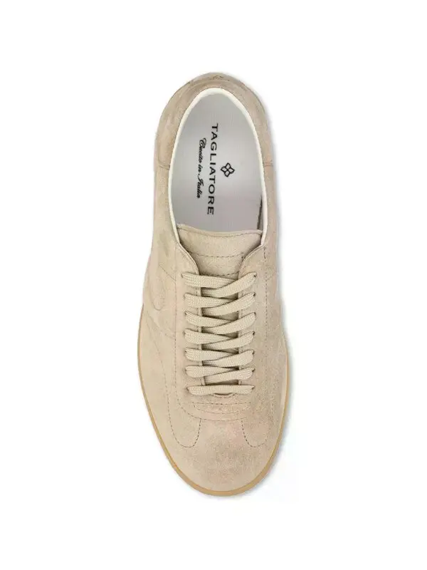 Tagliatore Suede Panelled Sneakers - Brown