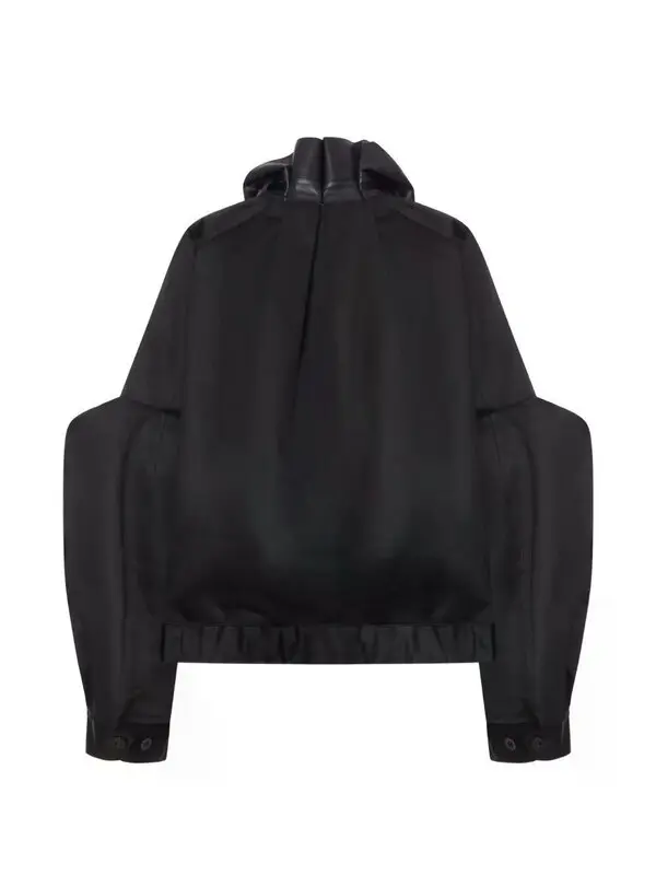 Sacai Zip Cropped Jacket - Black