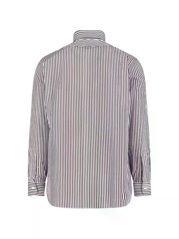 TOM FORD Striped Shirt - Brown