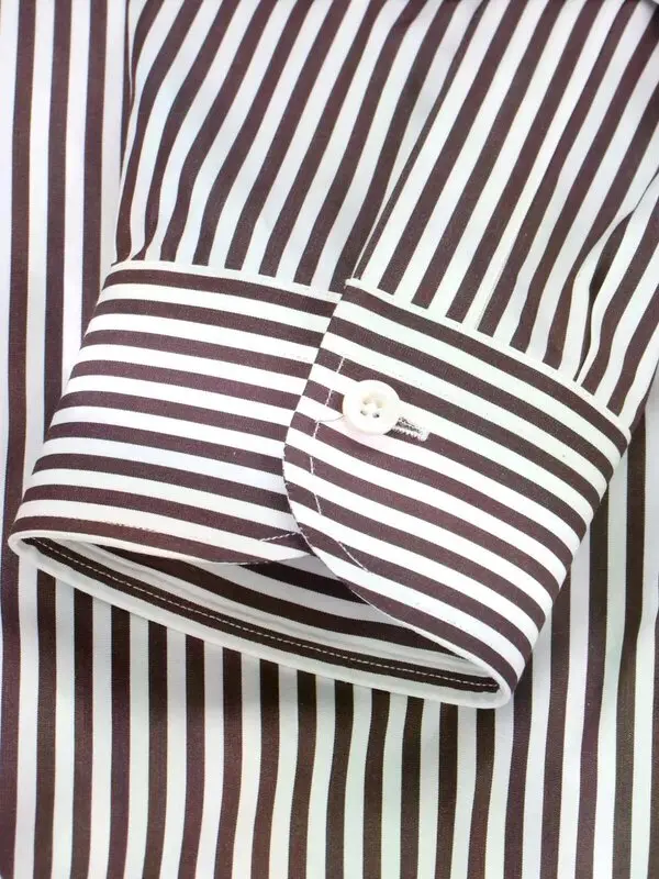 TOM FORD Striped Shirt - Brown