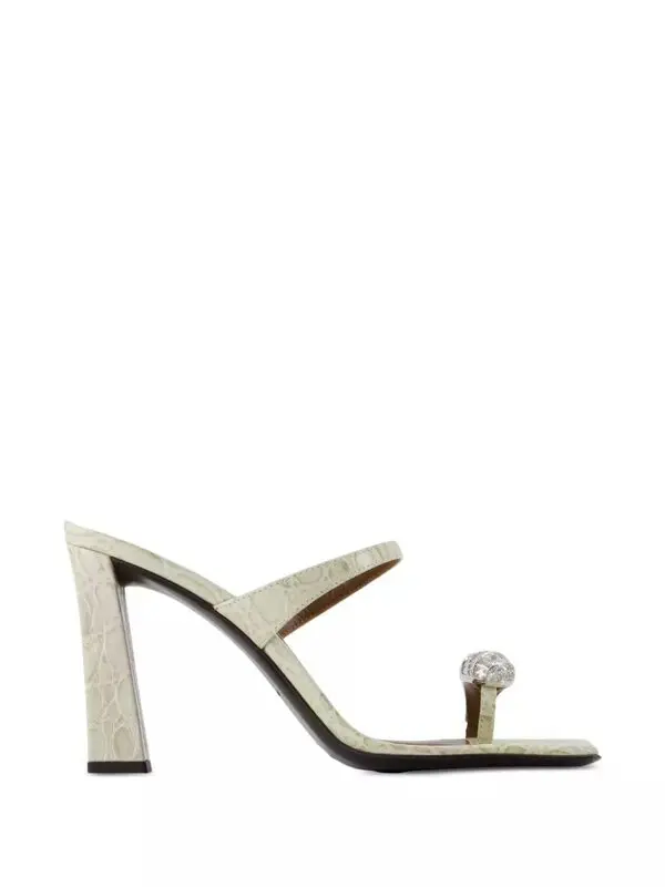 GIUSEPPE ZANOTTI Icon Ring Heeled Sandals - Neutrals