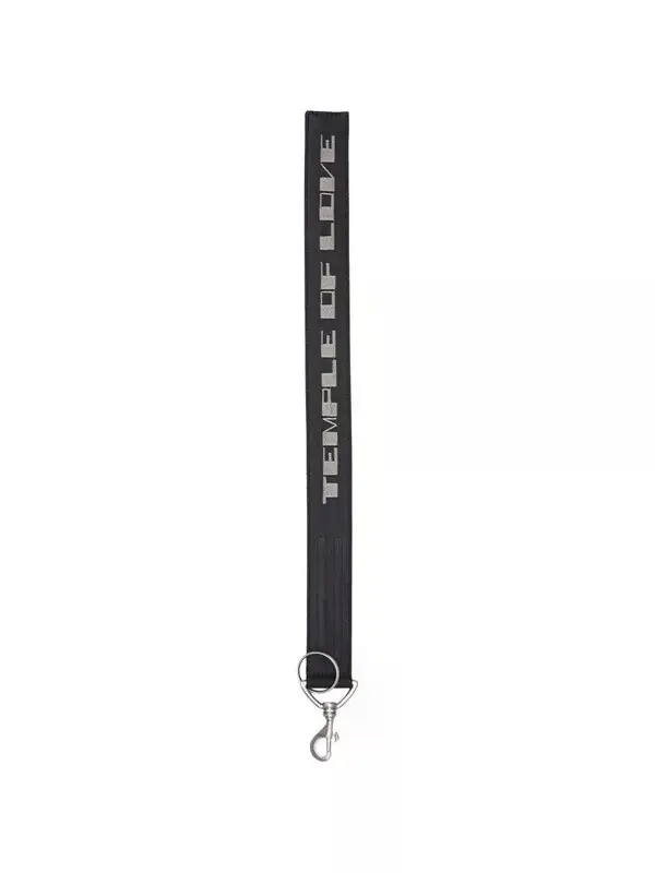 Rick Owens Temple Ring Keychain - Black
