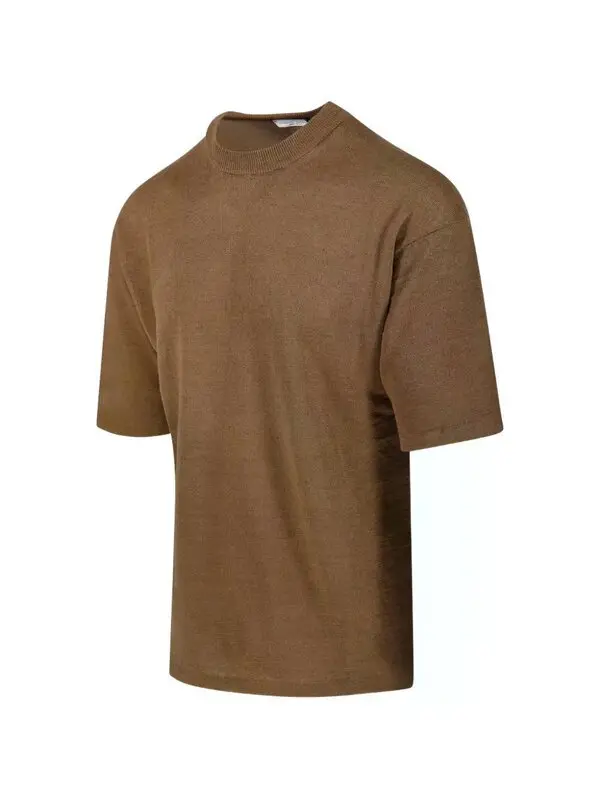 ROBERTO COLLINA Crew-neck T-shirt - Brown