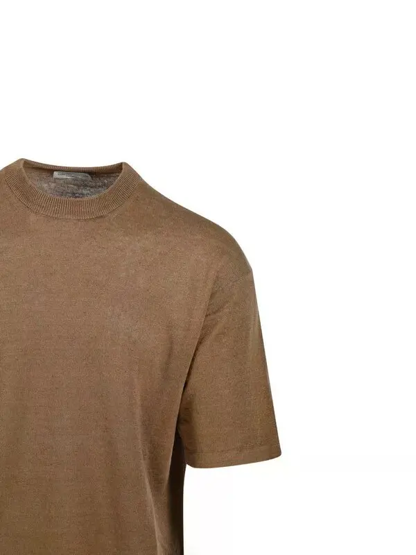 ROBERTO COLLINA Crew-neck T-shirt - Brown