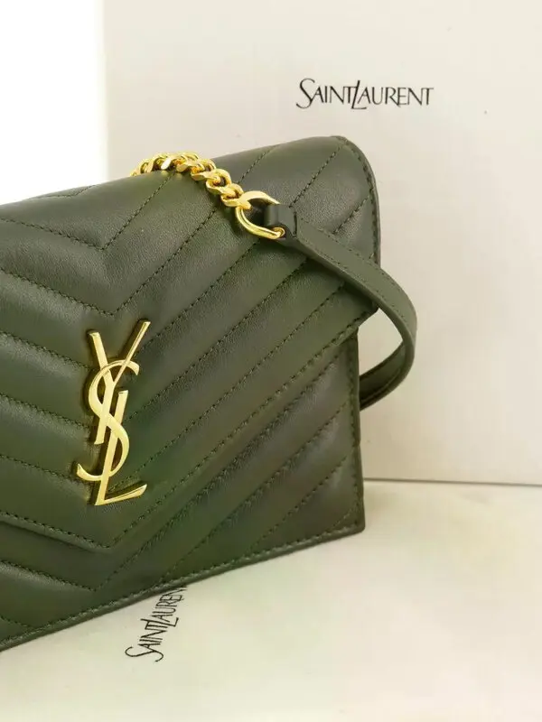 Saint Laurent Cassandre Leather Shoulder Bag
