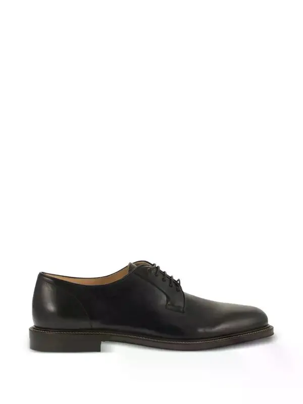 Brunello Cucinelli Leather Derby Shoes - Black