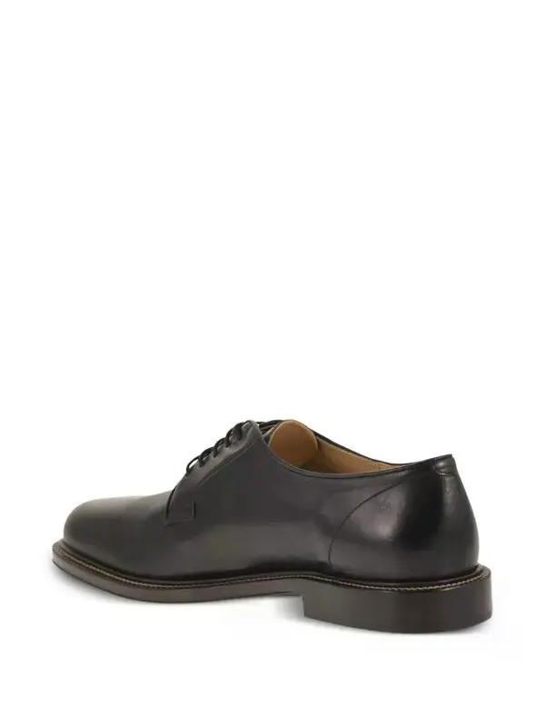 Brunello Cucinelli Leather Derby Shoes - Black