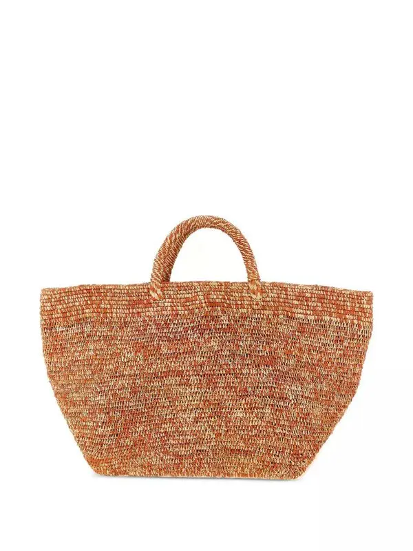 IBELIV Raffia Tote Bag - Orange