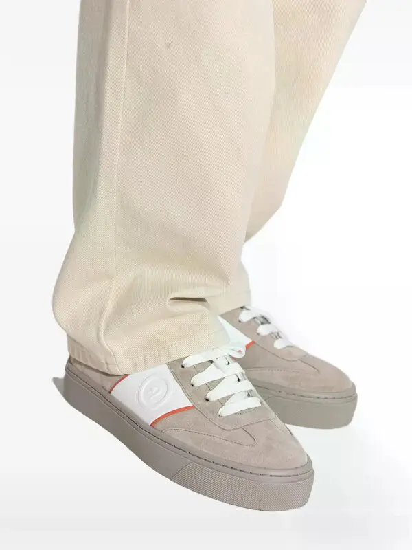 Furla Leather Stripe Detail Sneakers - Neutrals