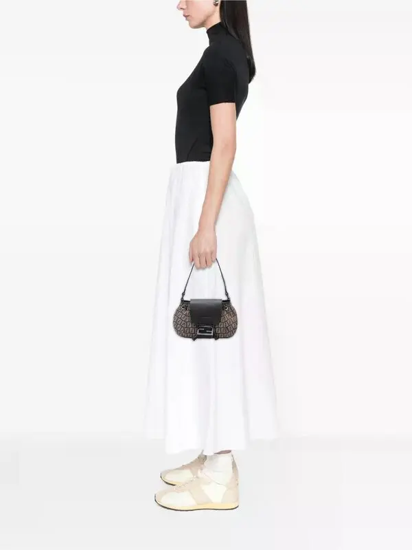 Fendi Zucchino Canvas Drawstring Shoulder Bag