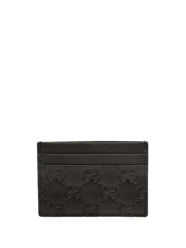 Gucci 2000-2015 Guccissima Card Holder - Black