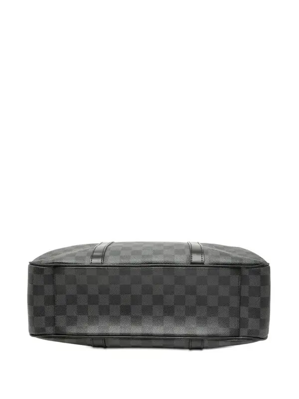 LOUIS VUITTON 2009 Damier Graphite Tadao Satchel - Black