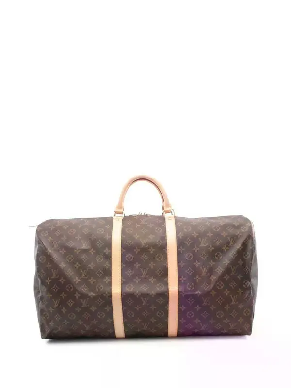 LOUIS VUITTON 2003 Monogram Keepall 60 Travel Bag - Brown