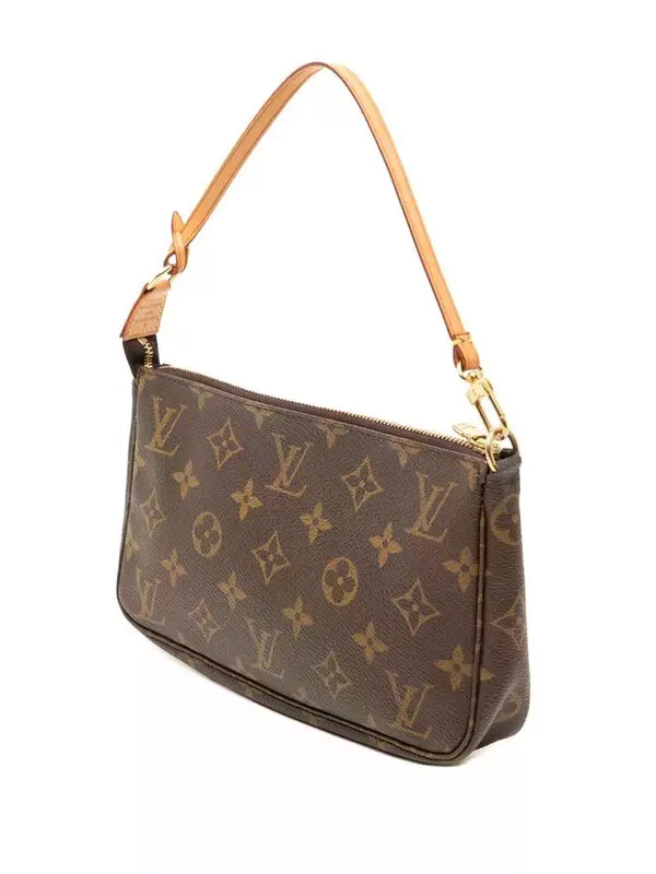 LOUIS VUITTON 2001 Monogram Pochette Accessoires - Brown