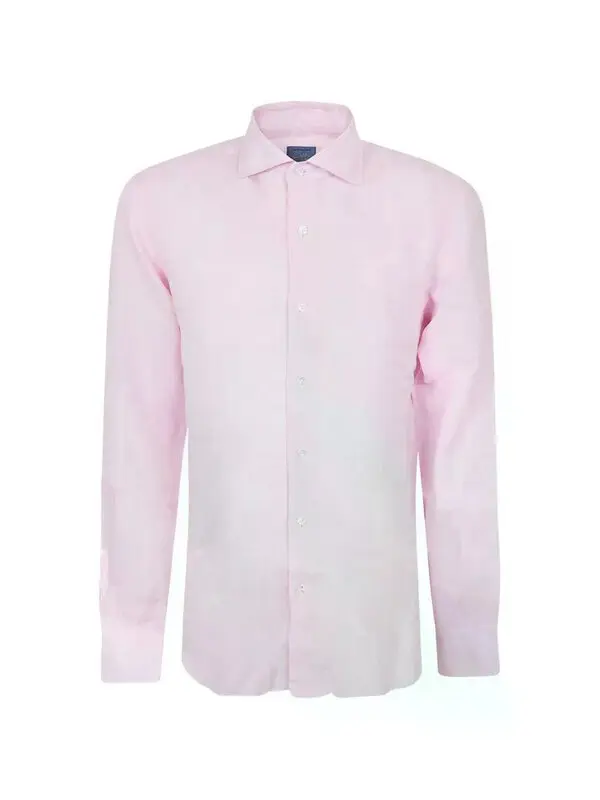 BARBA NAPOLI Linen Shirt - Pink