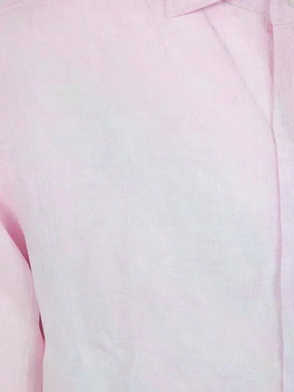 BARBA NAPOLI Linen Shirt - Pink