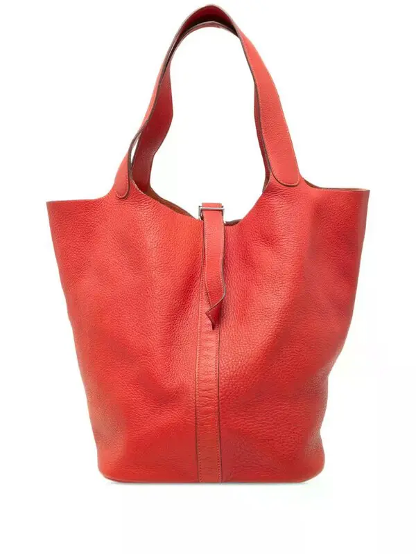 Hermès 2009 Clemence Picotin Lock 33 Handbag - Red