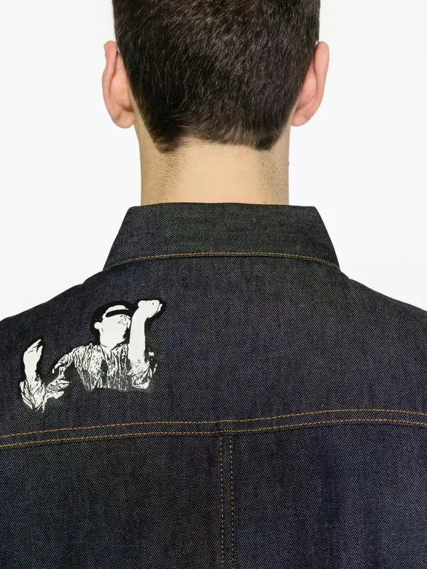 Undercover Print Denim Jacket