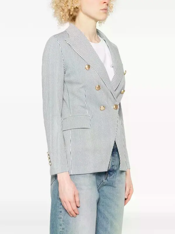 CIRCOLO 1901 Striped Double-breasted Blazer