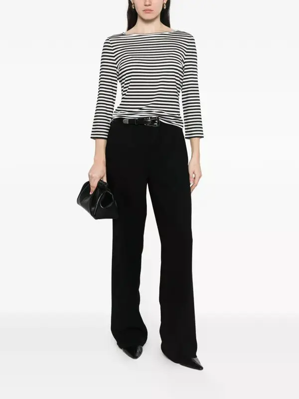 Marella Striped Three-quarter Sleeve Top