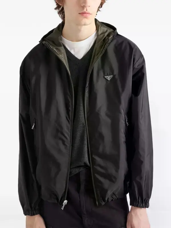 Prada Reversible Re-nylon Hooded Jacket