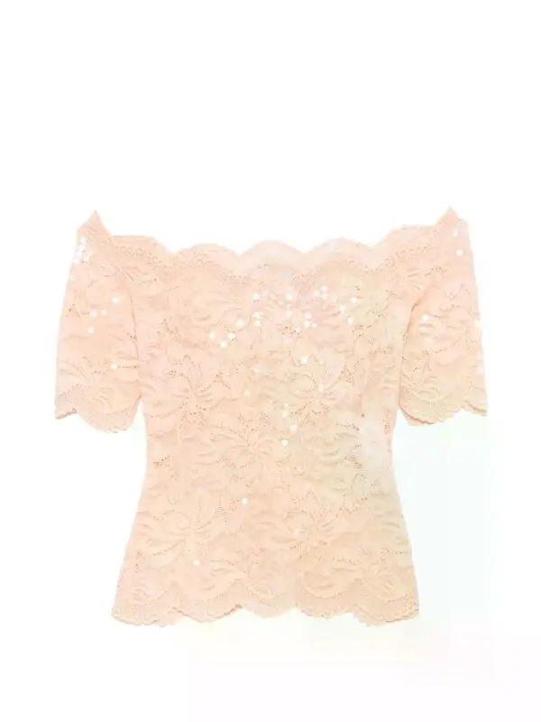 Rabanne Lace-embellished Off-the-shoulder Top