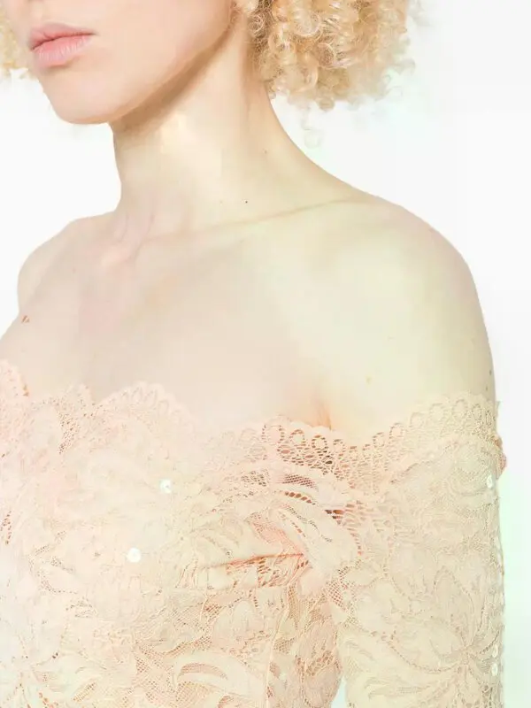 Rabanne Lace-embellished Off-the-shoulder Top