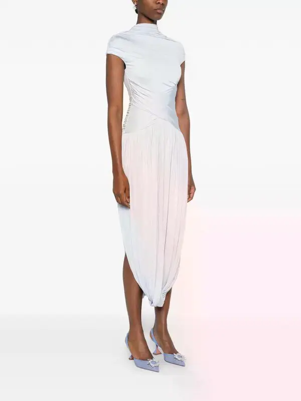 SELF-PORTRAIT Pleated Midi Dress
