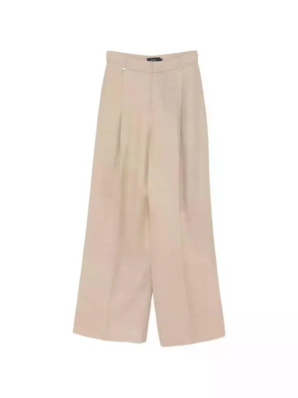 FAY Pleated Wide-leg Trousers