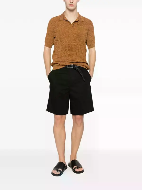 ROBERTO COLLINA Knitted T-shirt - Brown