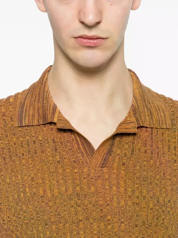 ROBERTO COLLINA Knitted T-shirt - Brown